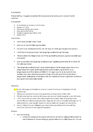 Dikt Analyse, Amalie - Amalie, 1STA, Kortsvar I denne analysen skal me ...