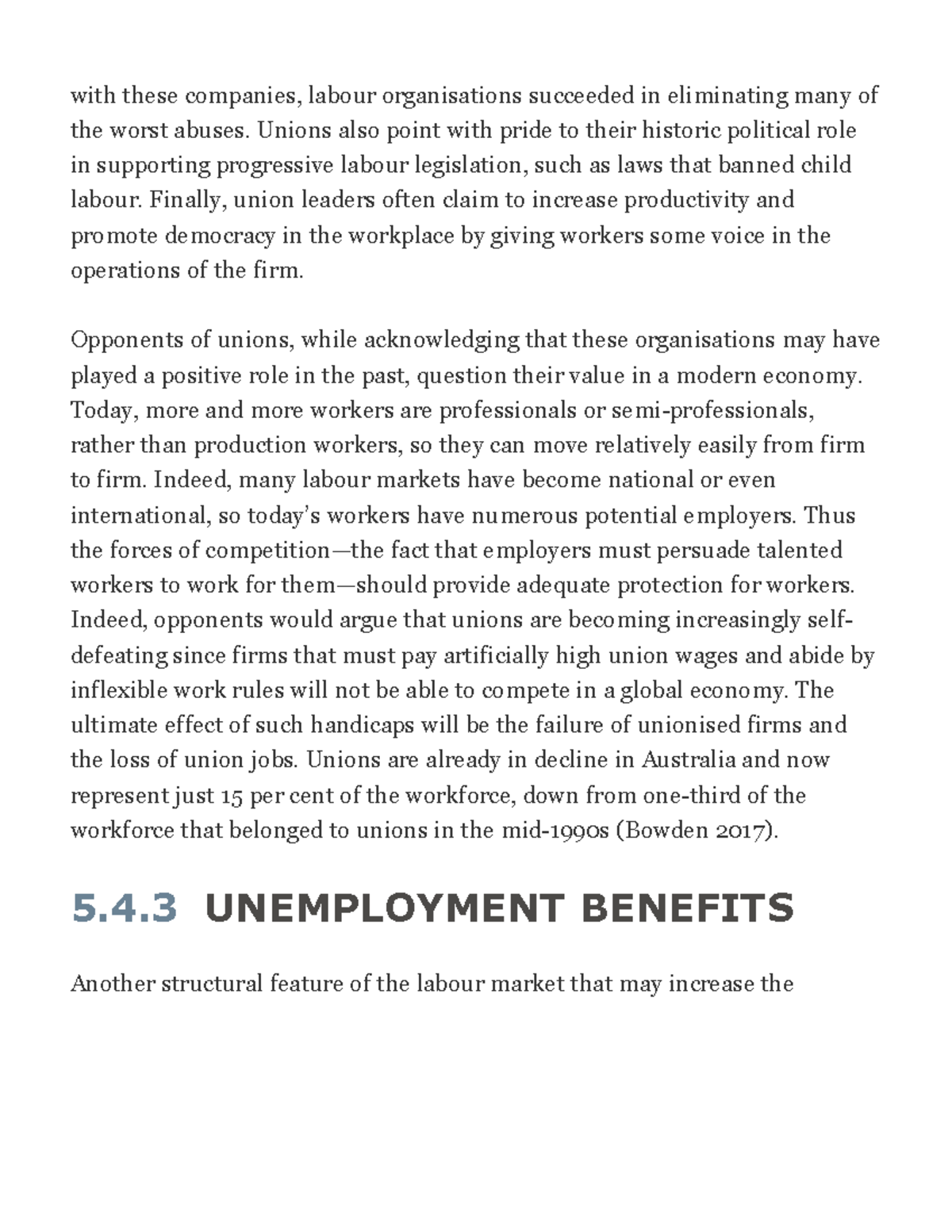 The Role of Unions in Modern Labor Markets: Challenges and Decline ...