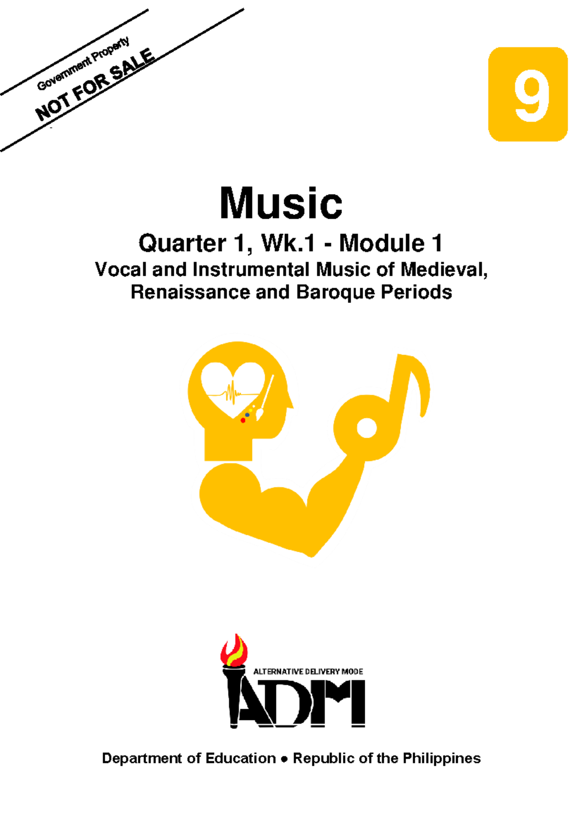 Music 9 Q1 Mod1: Vocal & Instrumental Music in Medieval to Baroque ...