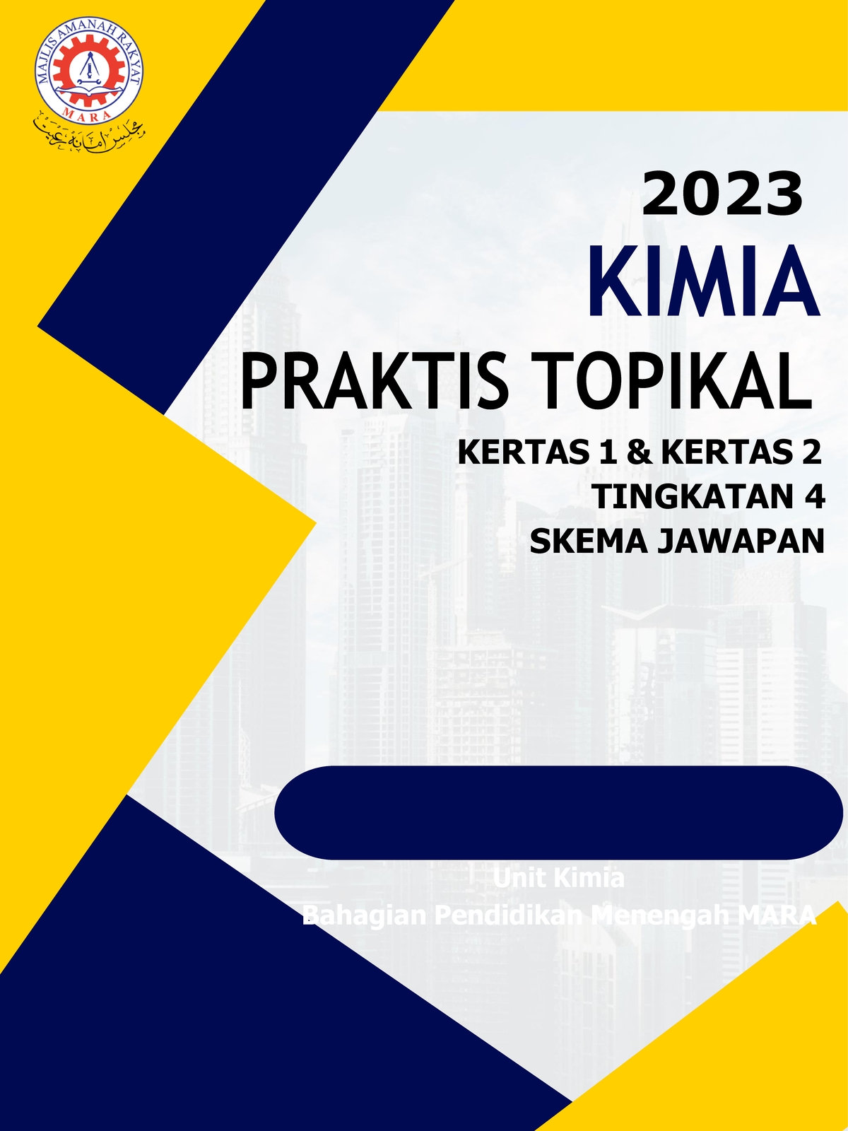 Skema Jawapan Kertas 1 & Kertas 2 KIMIA Tingkatan 4 BPM 2023 - Studocu