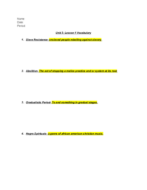 Unit 1 Lesson 1.1 Latino Culture Overview Cards - Name: Date: Period ...