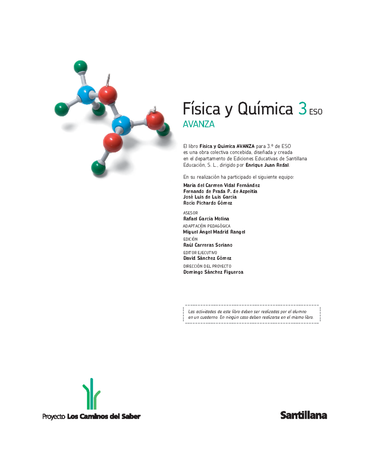 Libro fisica y quimica Santillana 3Eso - ####### Física y Química 3 ESO ...