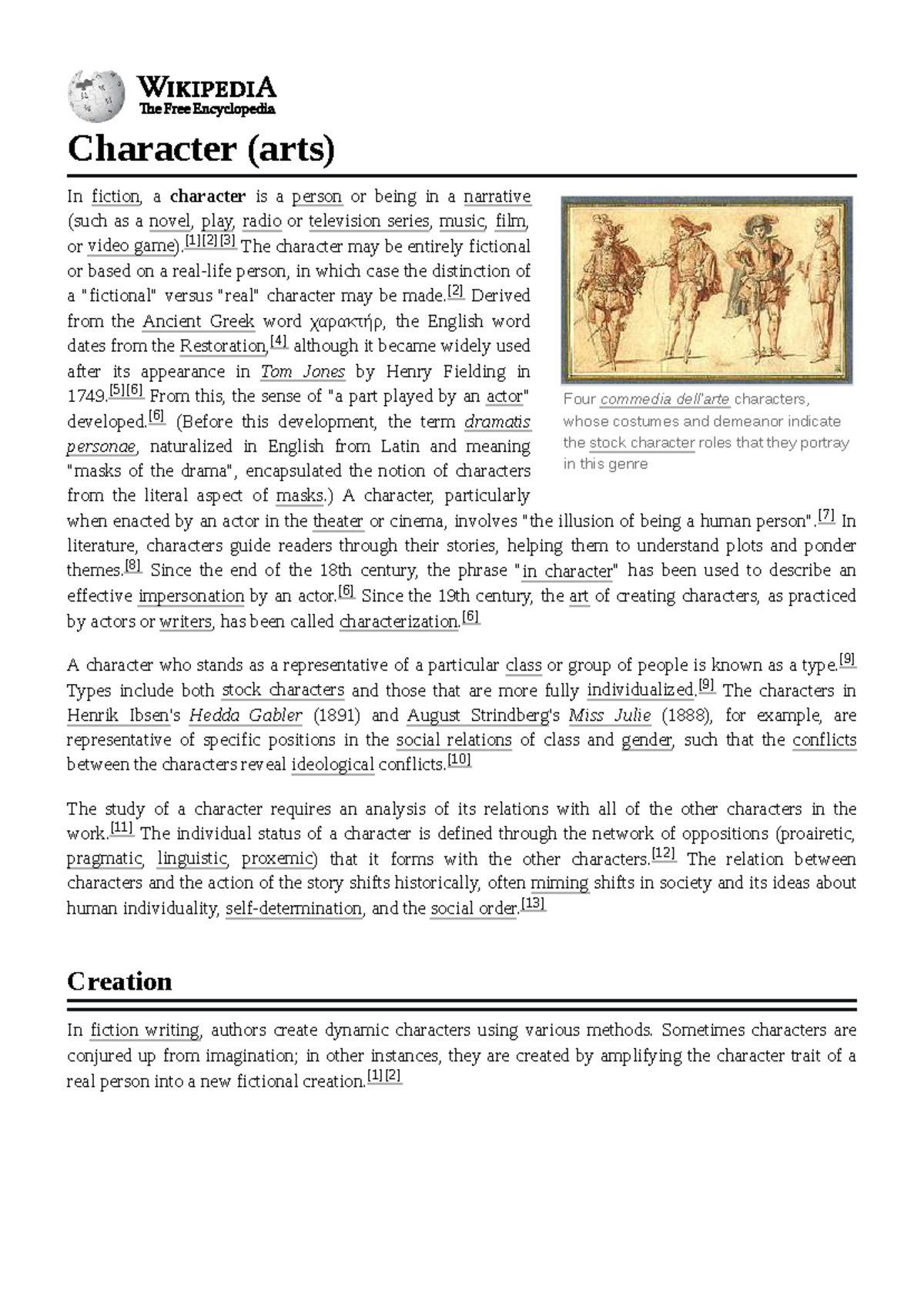 Analyzing Characters in Classical & Contemporary Literature (ENG 201 ...