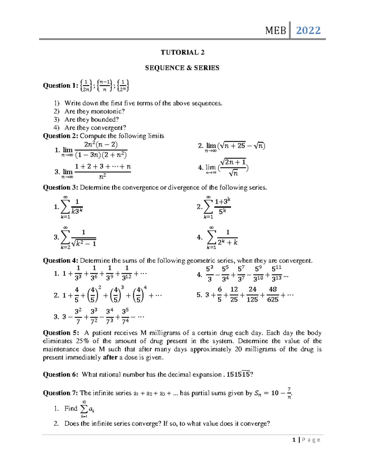 MEB 2022 TUT 2 - This is just the tutorial - MEB 2022 1 | P a g e ...