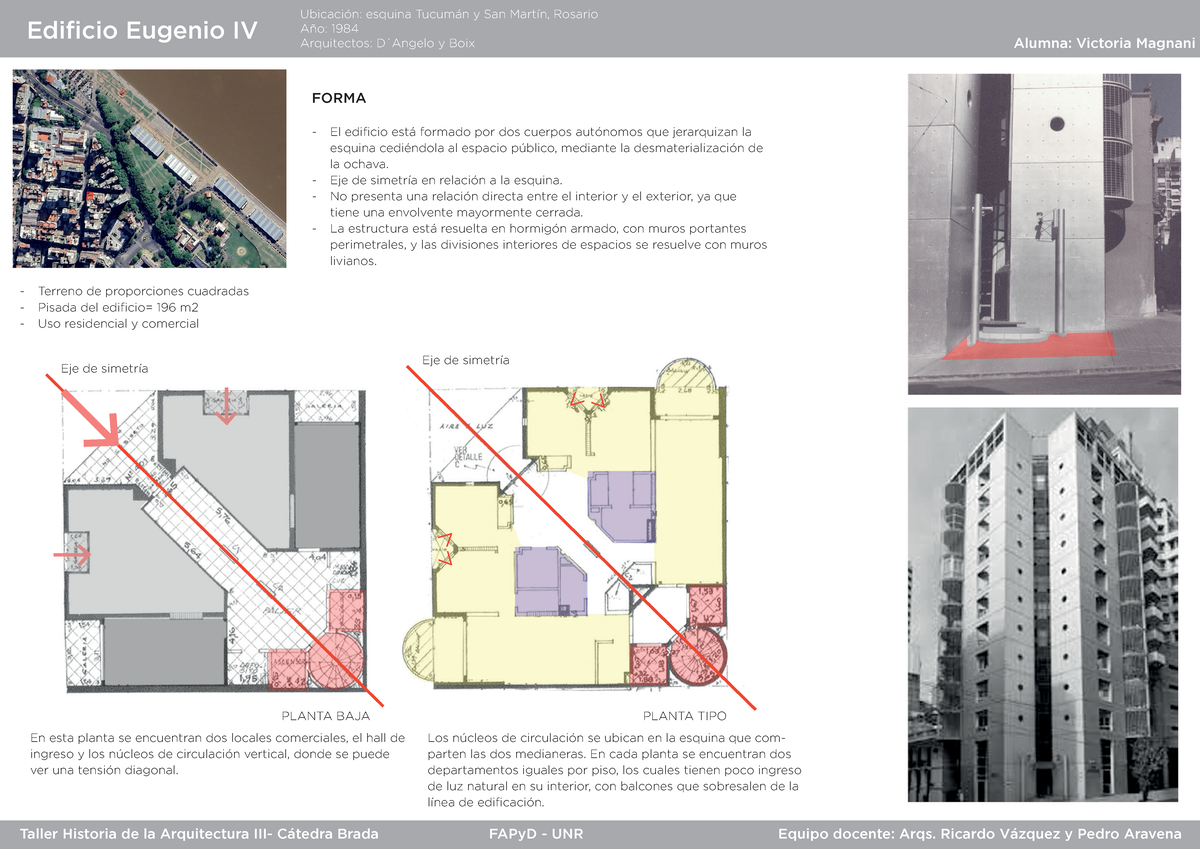 Estudio del Edificio Eugenio IV - Arquitectura 1984 - Studocu