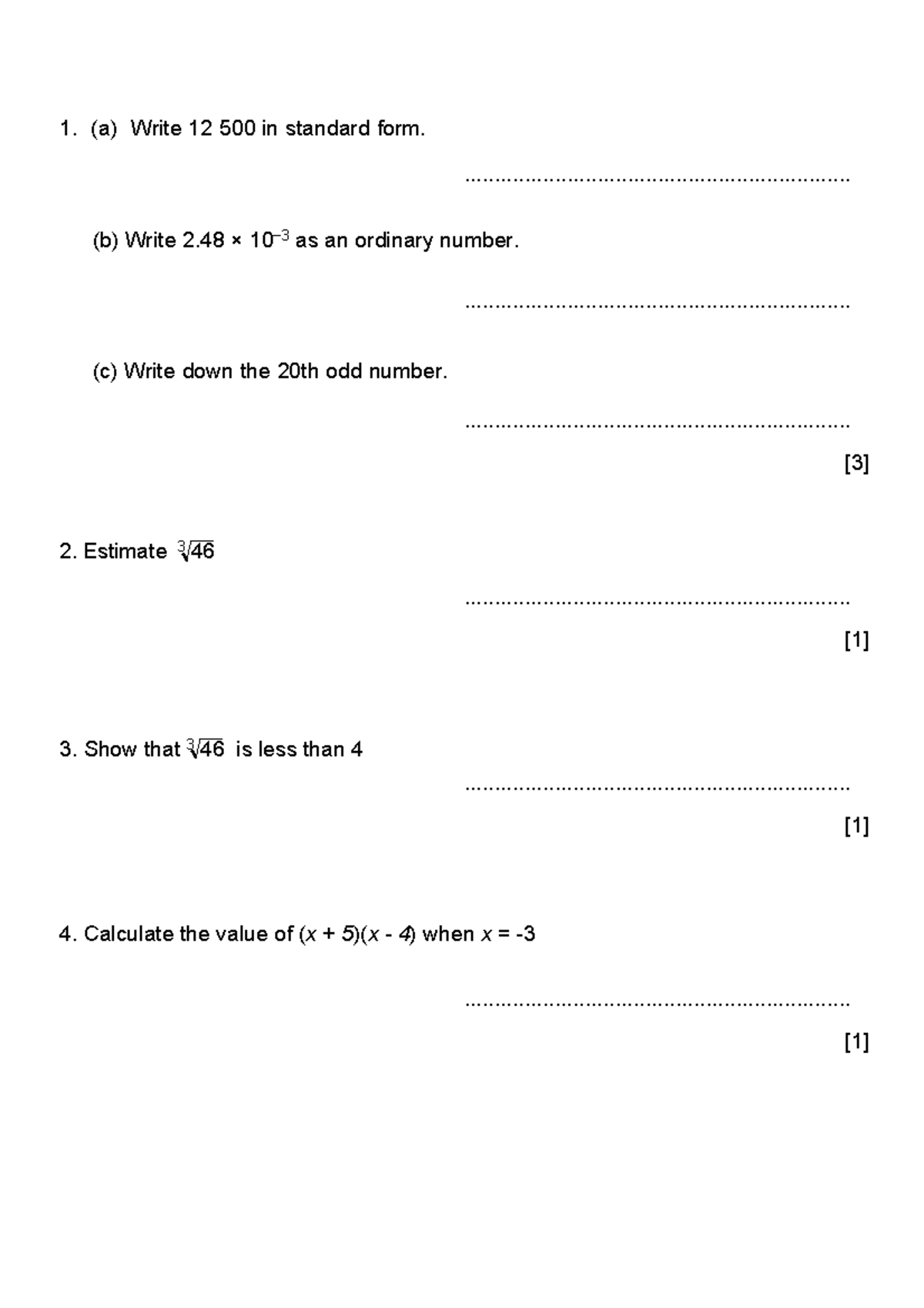 Y8-P1 - Math Notes: Standard Form, Equations & Prime Numbers - Studocu