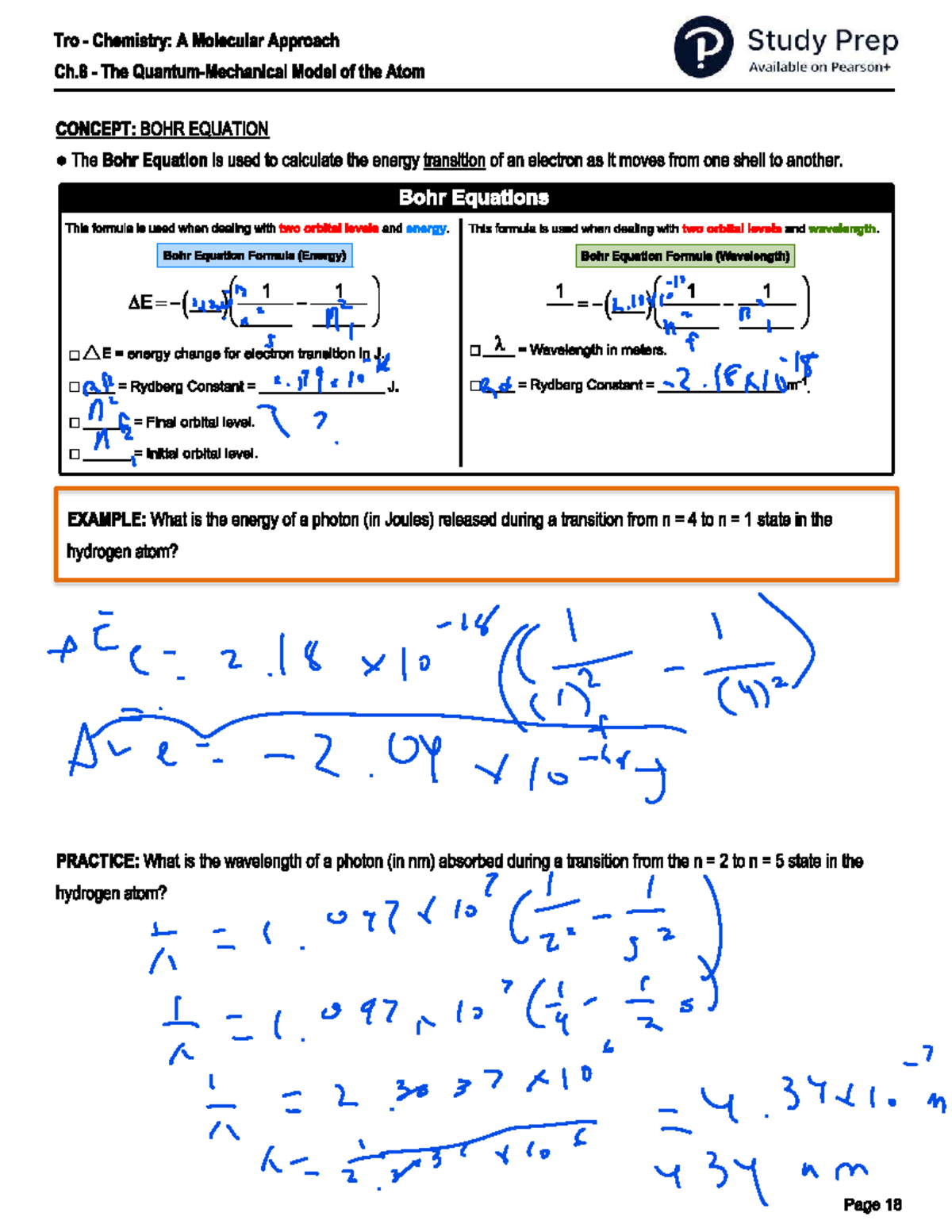 Tro Chemistry: A Molecular Approach P Study Prep Ch. 8 - Electron ...