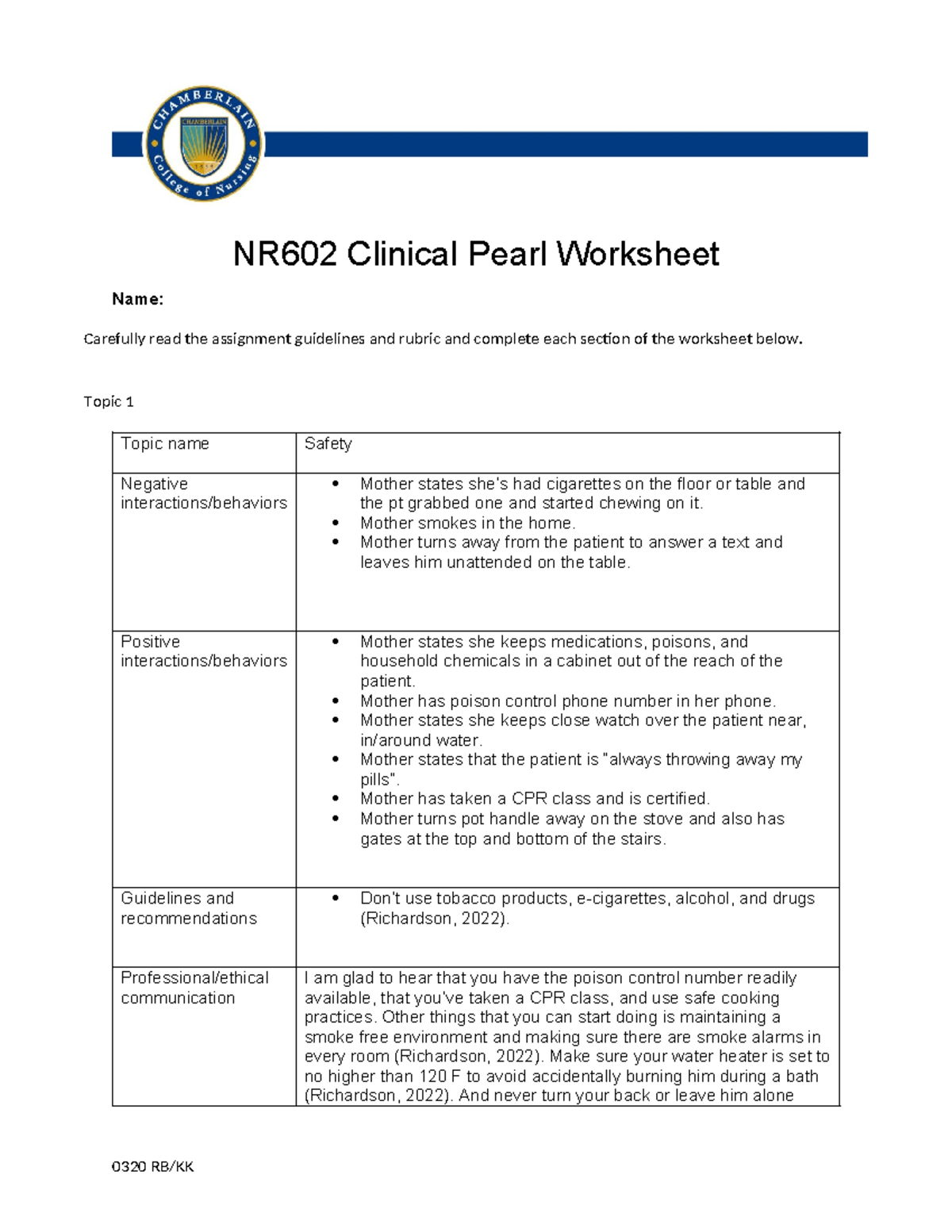 NR602 Week 2 Clinical Pearls: Pediatric Safety and Discipline Insights ...