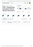Quiz: PCAP - Programming Essentials in Python Quizzes Test Answers PDF ...