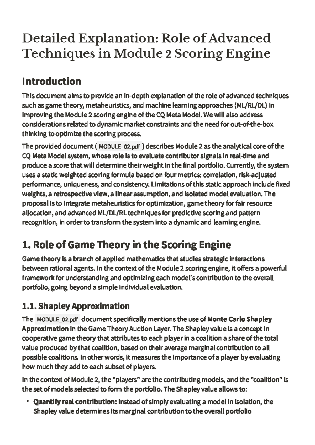Advanced Techniques in Module 2 Scoring Engine: A Comprehensive ...