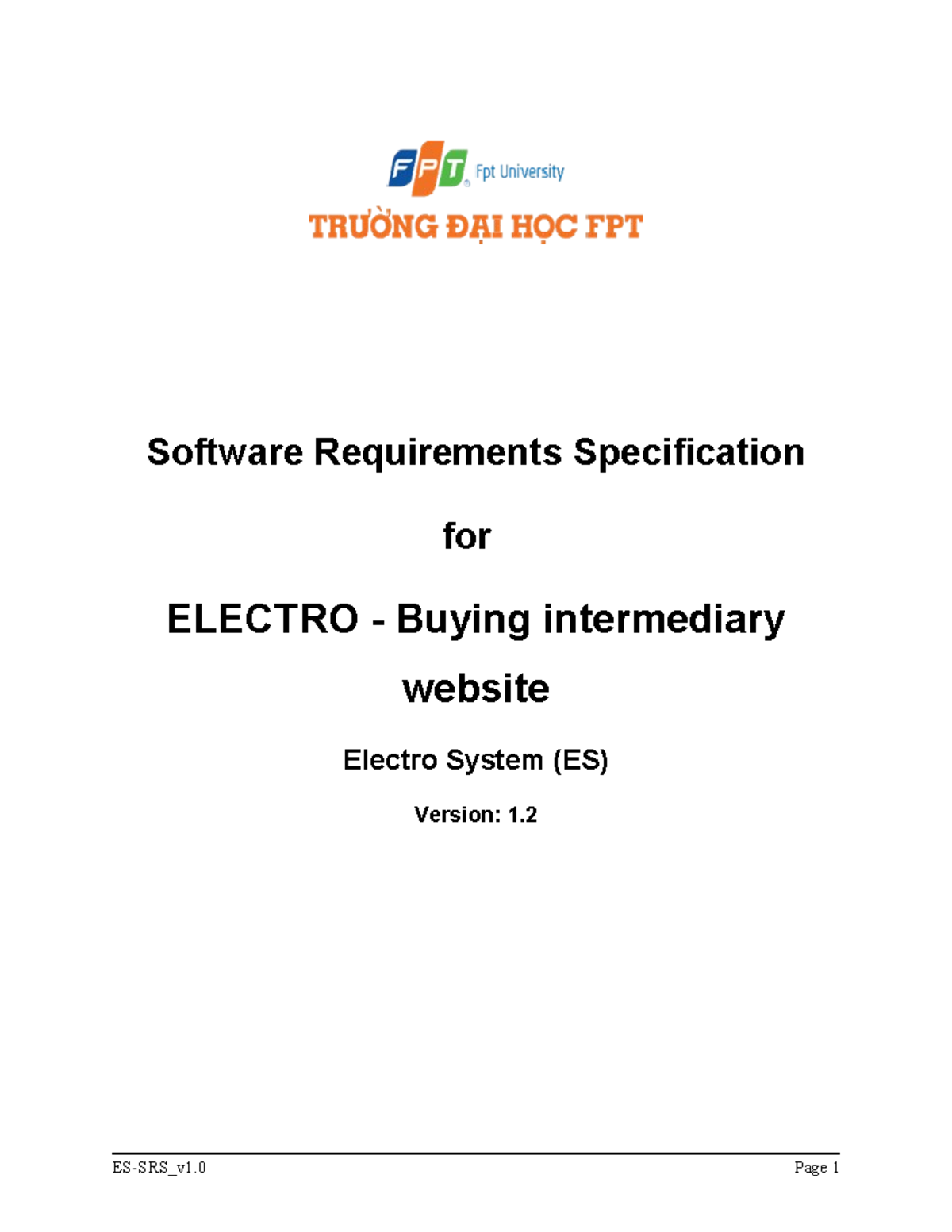SWP391 - Software Requirements Specification for ELECTRO Website - Studocu