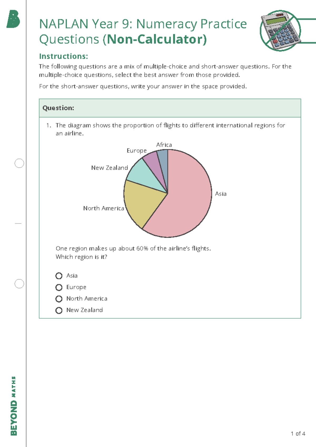 NAPLAN Year 9: Numeracy Practice Questions & Answers - Studocu