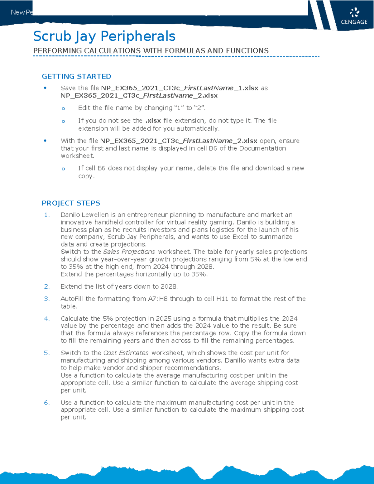 Instructions for NP EX365 2021 CT3c: SAM Critical Thinking Project 1c ...