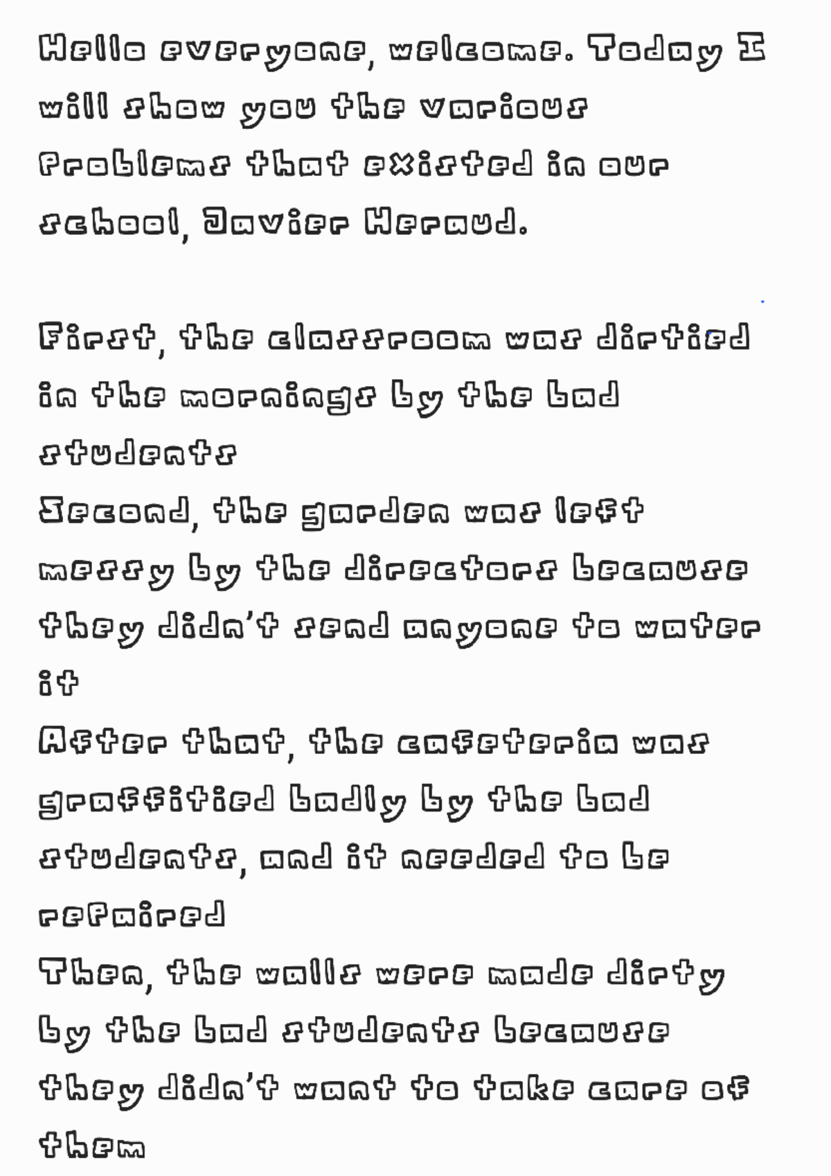 Ingles - Kslanalam: Issues at DUP School - Studocu