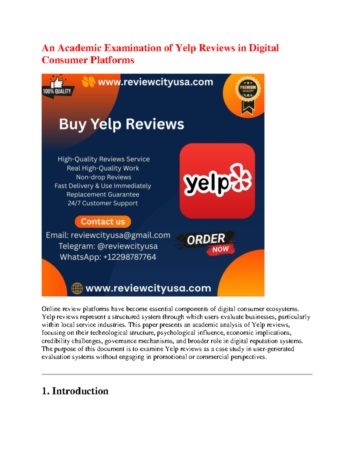 Yelp Reviews Analysis: Insights for US Businesses (Case Study) - Studocu