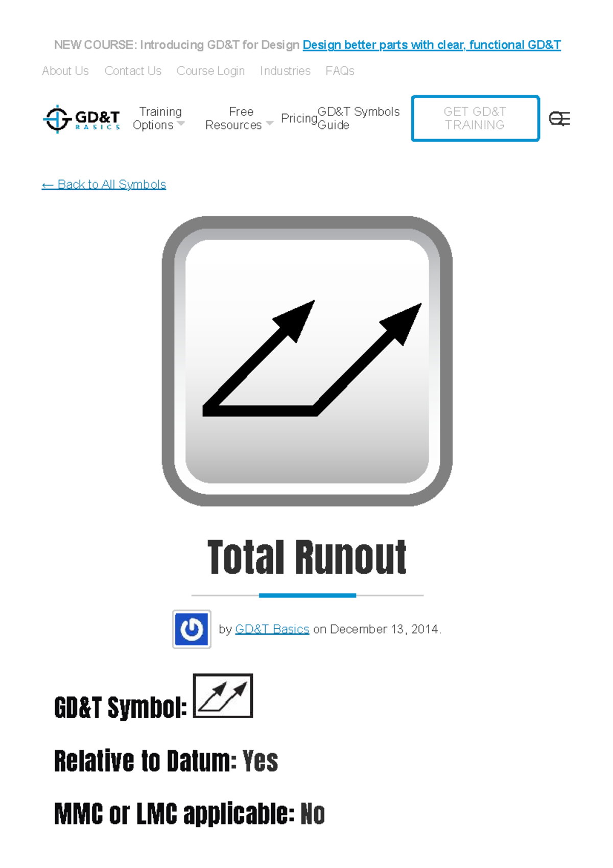 Total Runout GD&T Basics: Understanding Tolerances and Applications ...
