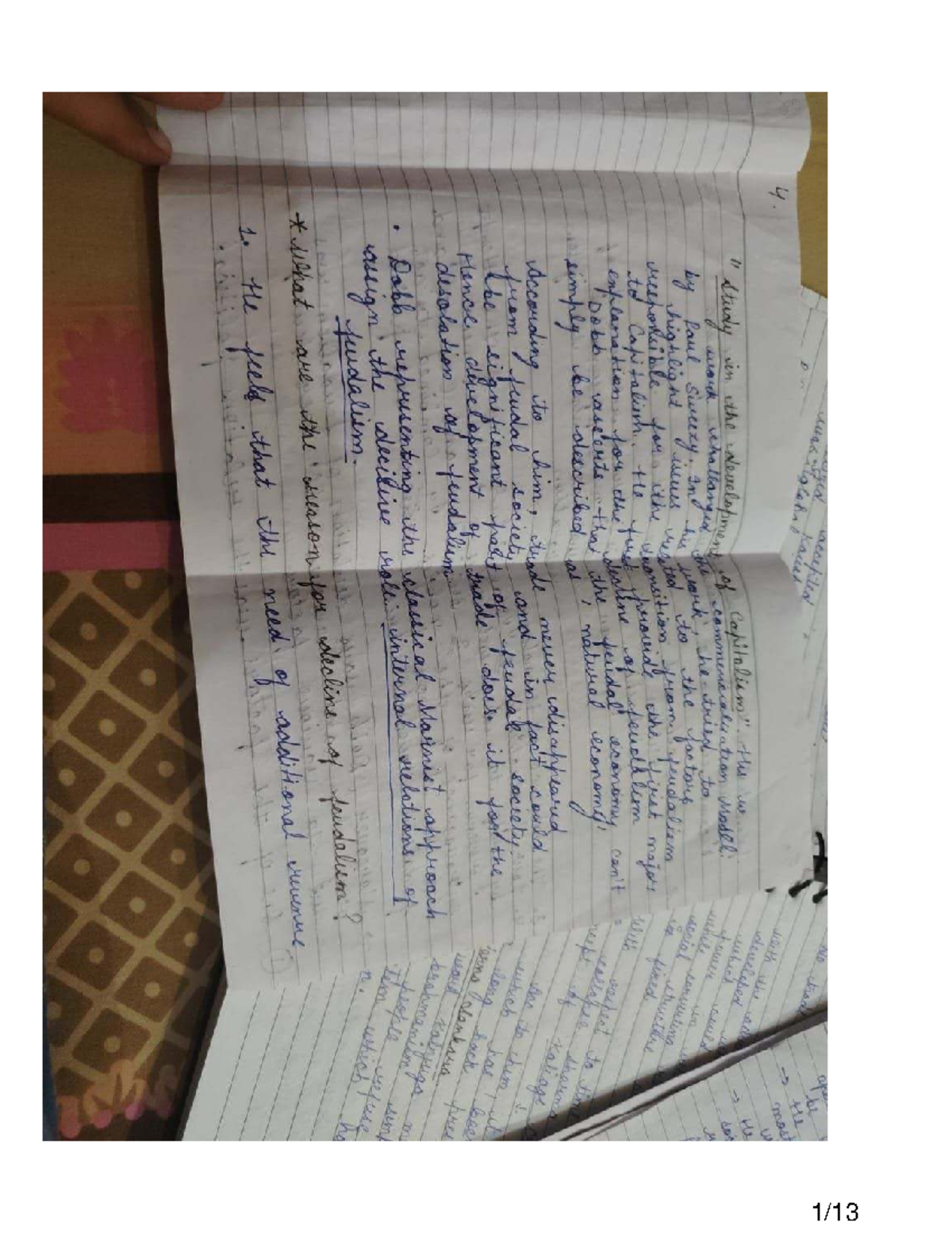 Transition Debate: The Shift from Feudalism to Capitalism - Studocu