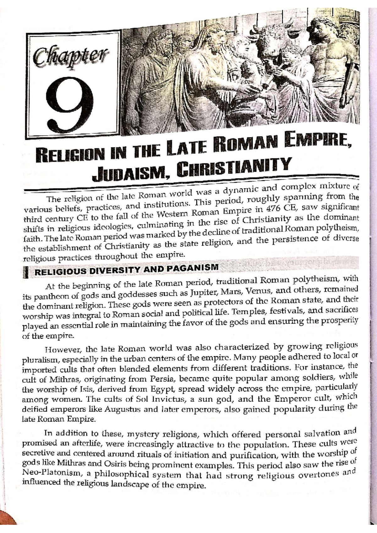 Chapter 9: Religion in the Late Roman Empire - Judaism & Christianity ...