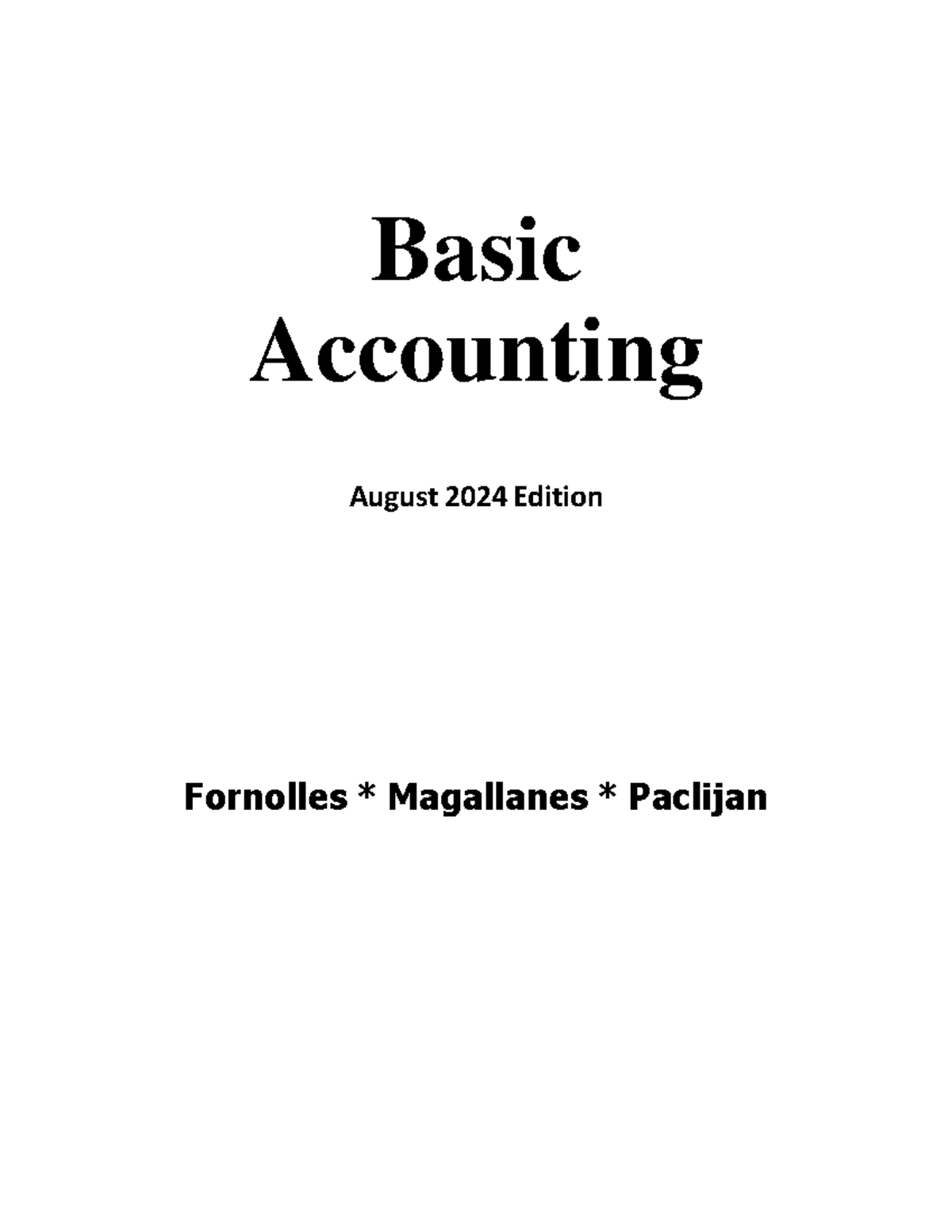 Basic Accounting Overview: Concepts & Practices (ABM 101) - Studocu