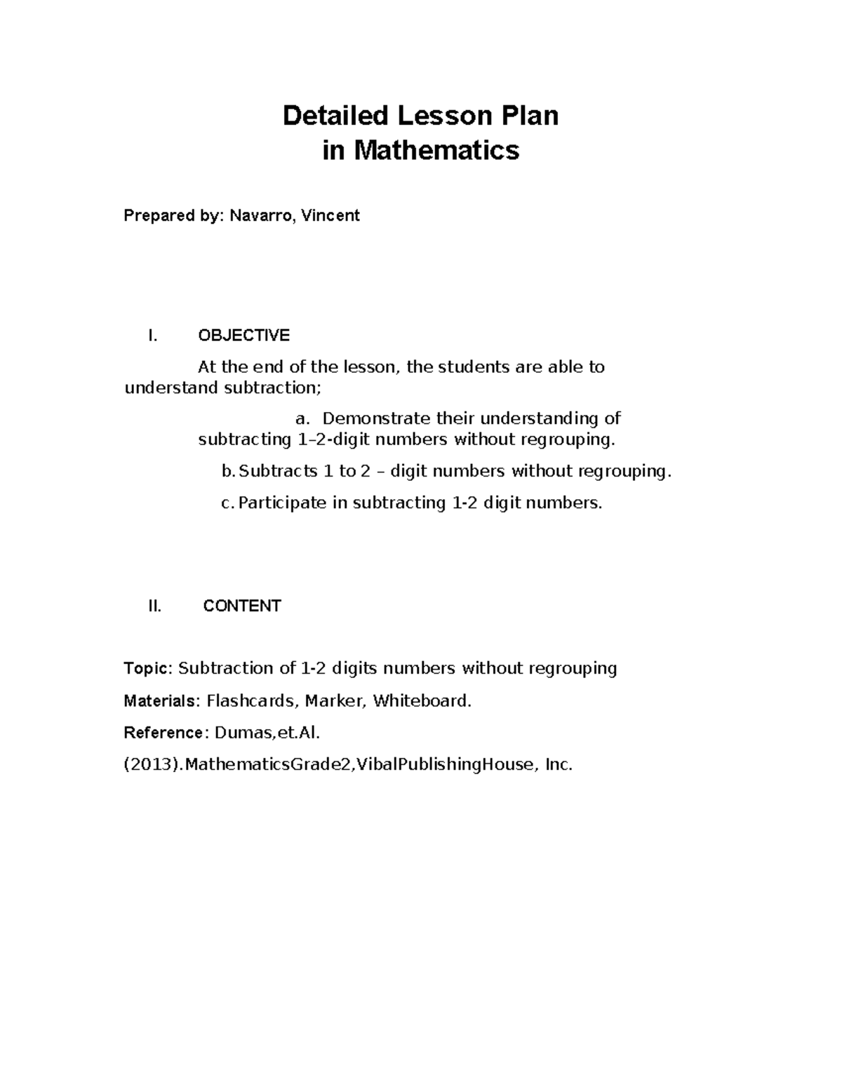 Detailed Lesson Plan Math Final - Detailed Lesson Plan in Mathematics ...