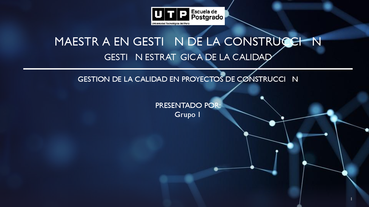 Gestión estratégica de la calidad 2025 - MAESTRÍA EN GESTIÓN DE LA ...