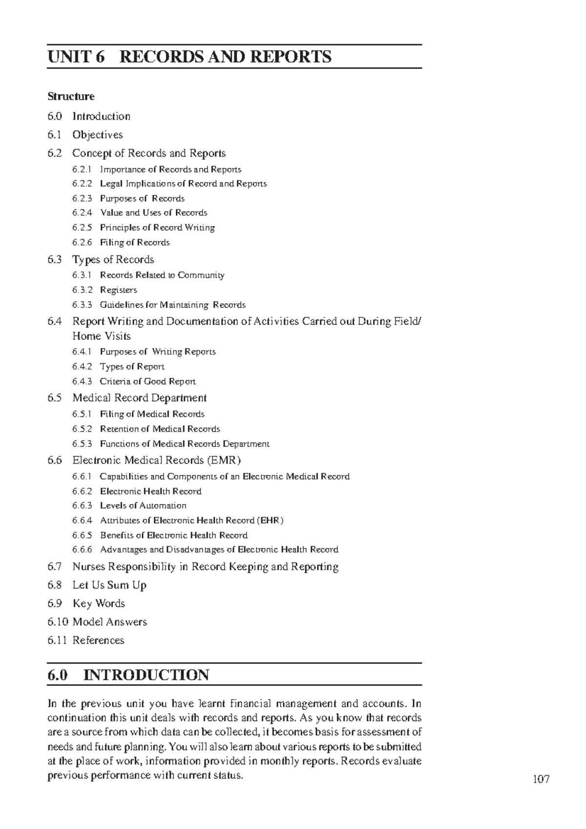 Unit 6 - Importance of Records & Reports in Health Management - Studocu