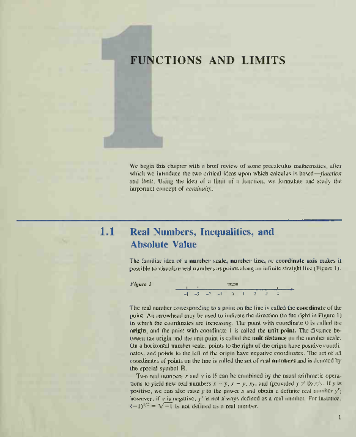 Chapter 01 - Functions and Limits (Precalculus Review) - Studocu
