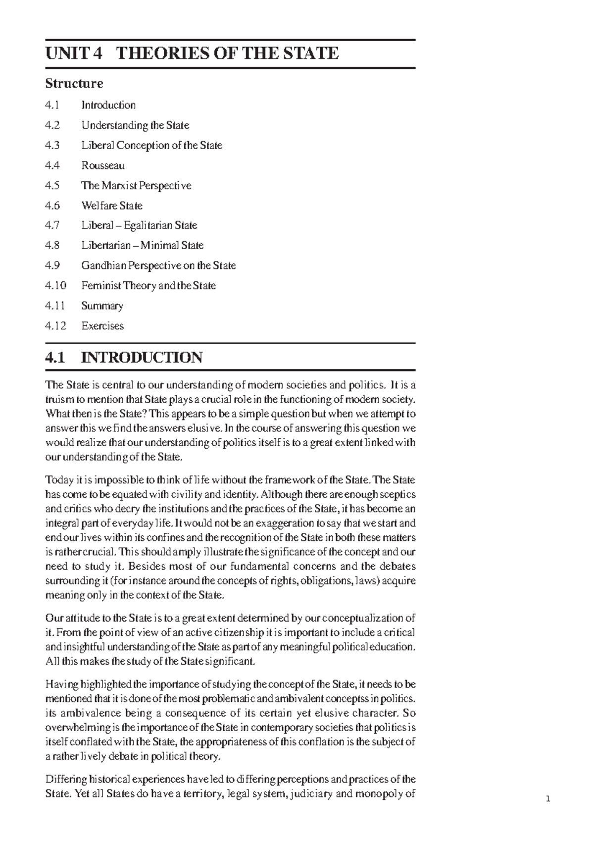 Theories of the State: A Comprehensive Study (IGNOU) - Studocu