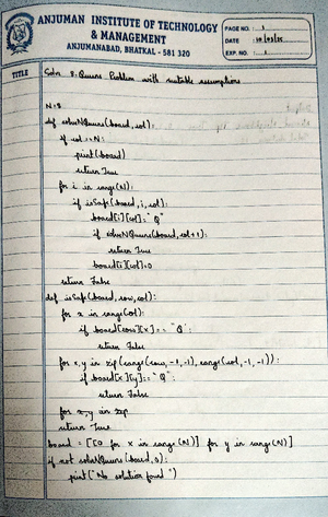 AI Lab Manual for Artificial Intelligence BAD402 - B.E IV Sem - Studocu