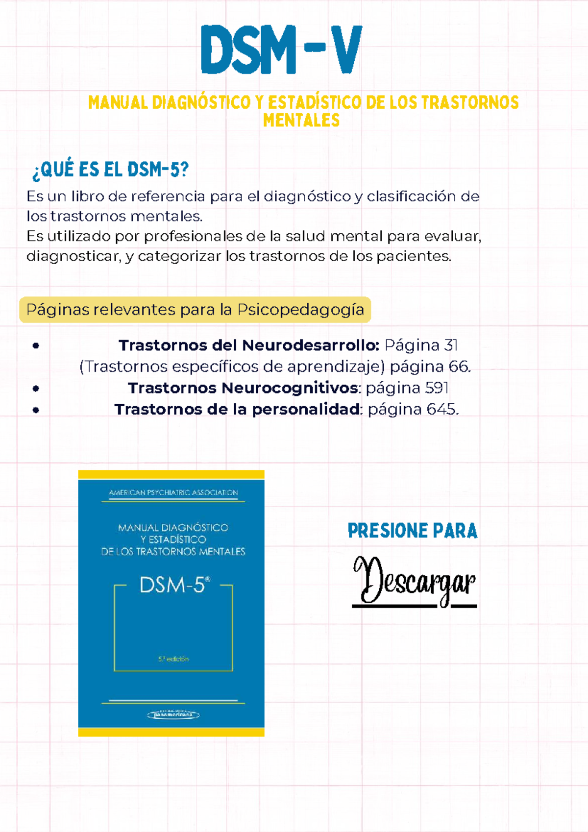 DSM-5 Resumen: Trastornos del Neurodesarrollo y Comunicación - Studocu