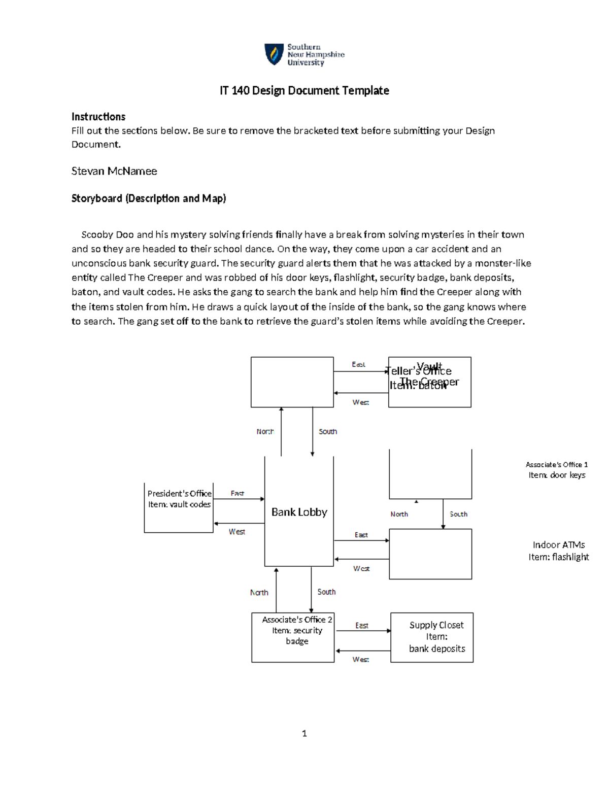 IT 140 Project 1 Mcnamee - IT 140 Design Document Template Instructions ...