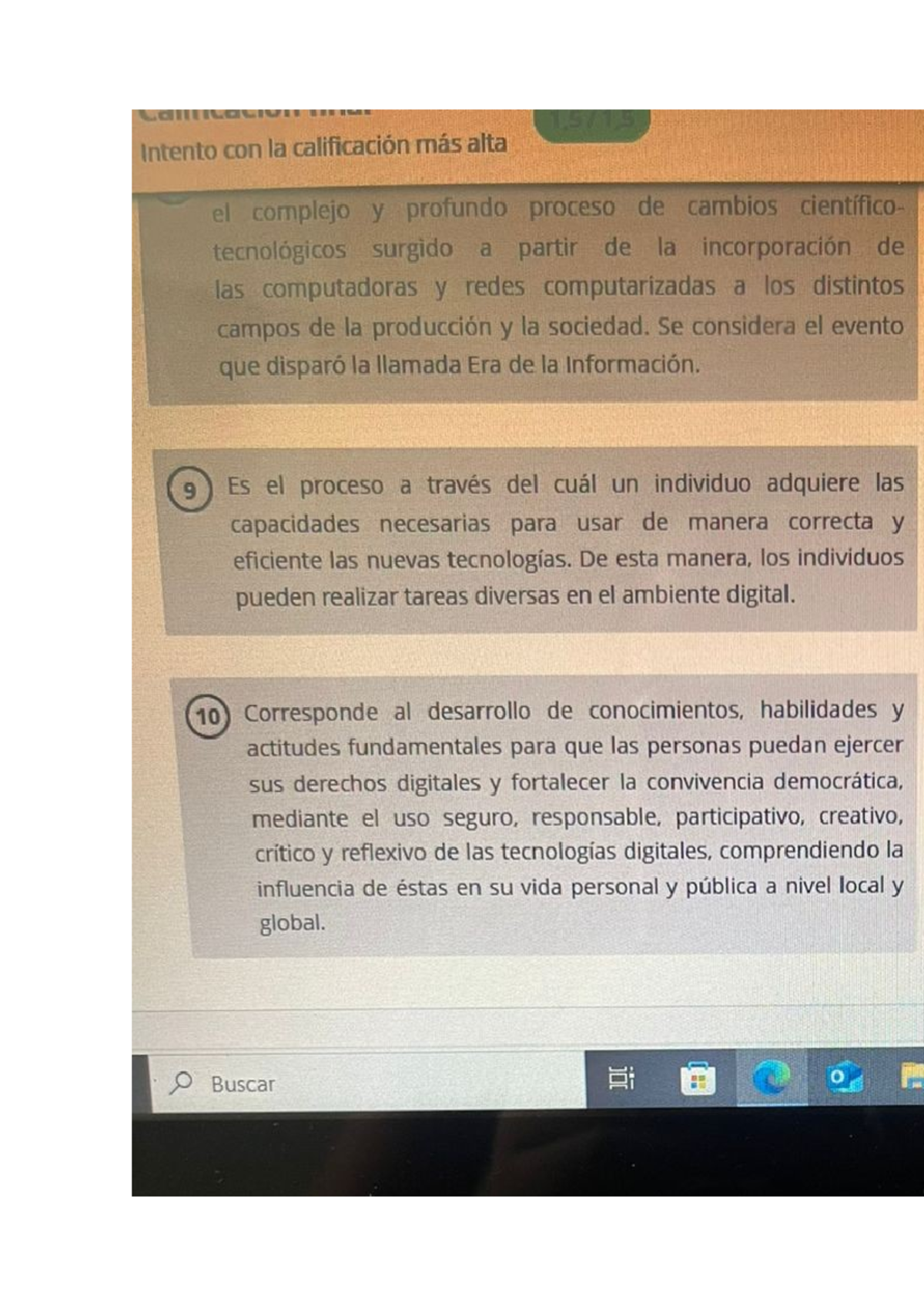 Unidad 1. Actividad 1: Autocorregible sobre la Sociedad de la ...