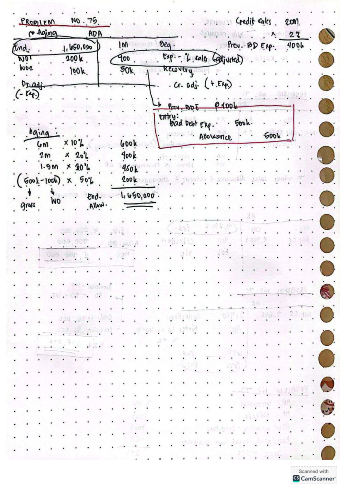 Receivables Analysis Part 3: Aging and Bad Debt Adjustments W02 - Studocu