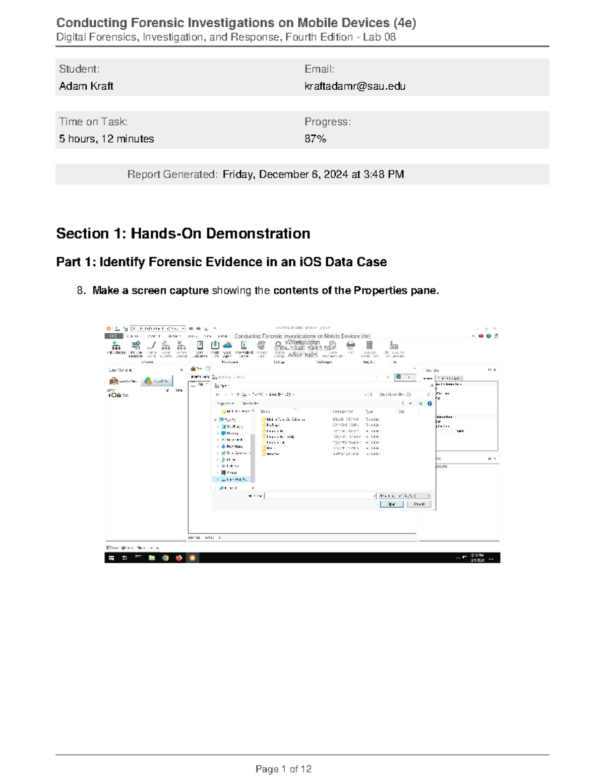 Forensic Investigations on Mobile Devices 4e: Hands-On Demo Guide - Studocu