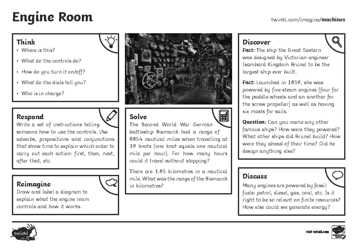 Machine Engine Room KS2 Exploration: The Great Eastern & Controls - Studocu