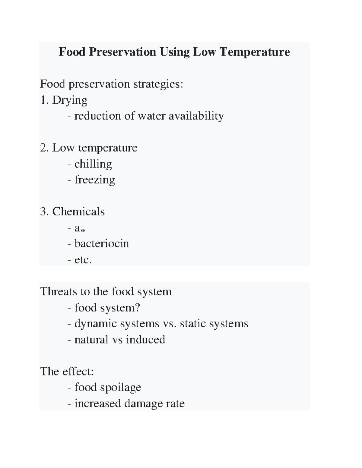 2021-11-10 Chilling - LECTURE NOTE FOR FOOD PRESERVATION - Food ...