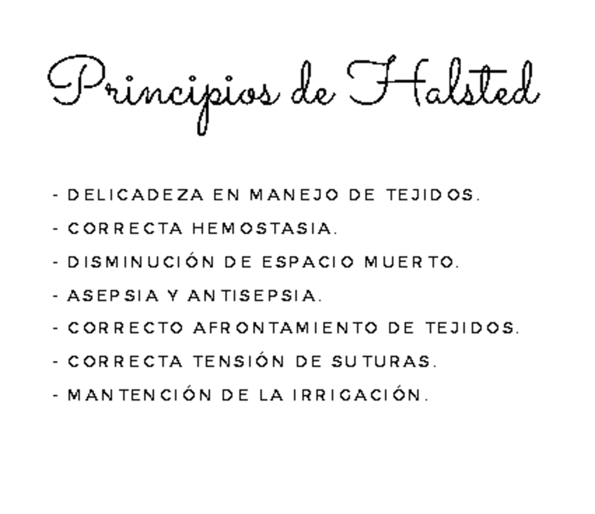 Tarjetas instrumental y farmacología - Principios de Halsted - D E L I ...