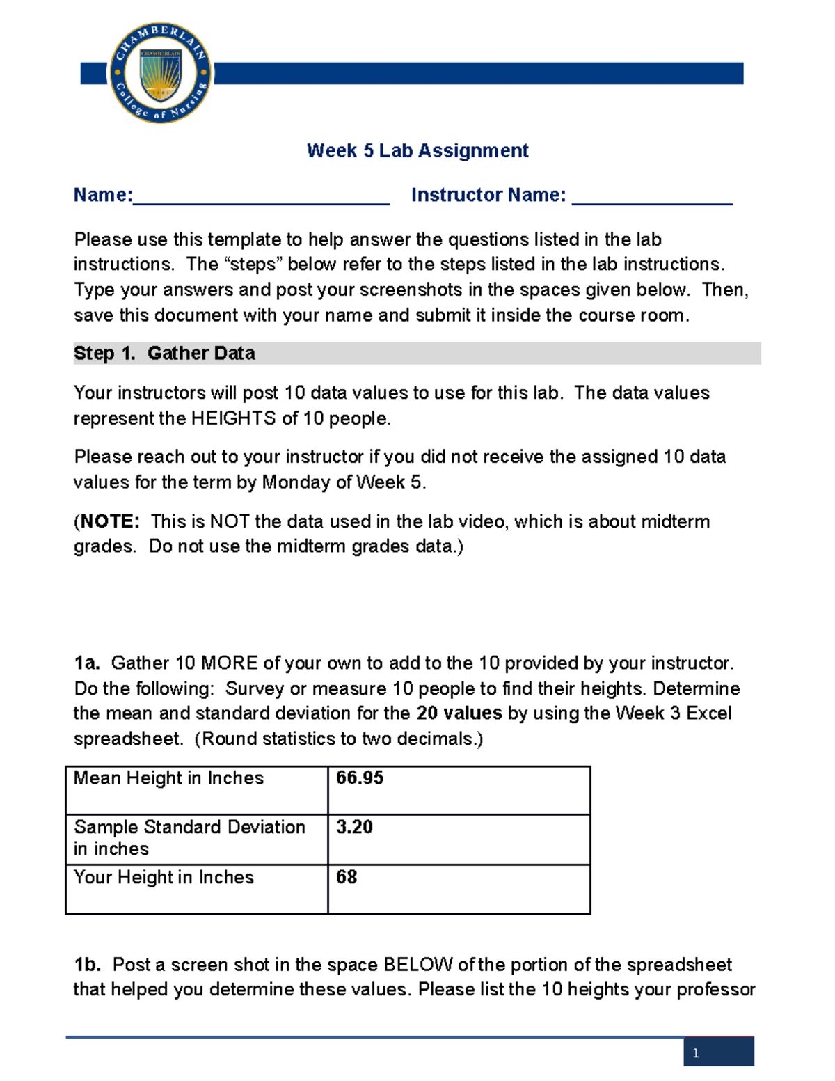 Week 5 Lab assignment - Week 5 lab - Week 5 Lab Assignment Name ...