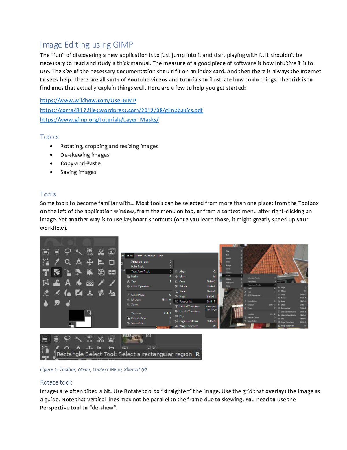 GIMP Basics: Essential Image Editing Techniques and Tools - Studocu