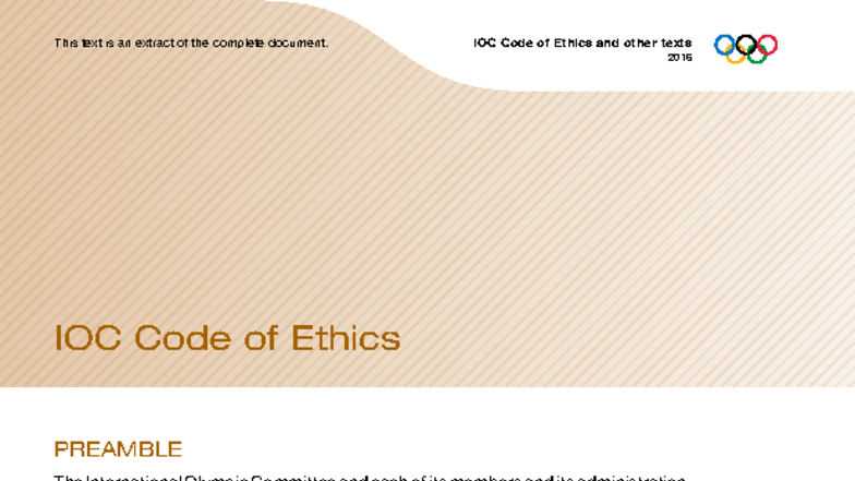 EN IOC Code of Ethics 2016 - IOC Code of Ethics and other texts 2016 ...