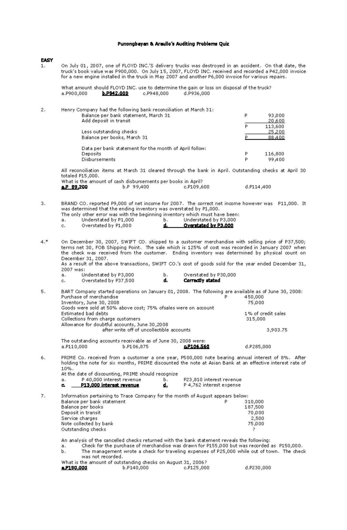 FAR - Cash and Cash Equivalents Overview and Measurement - Studocu