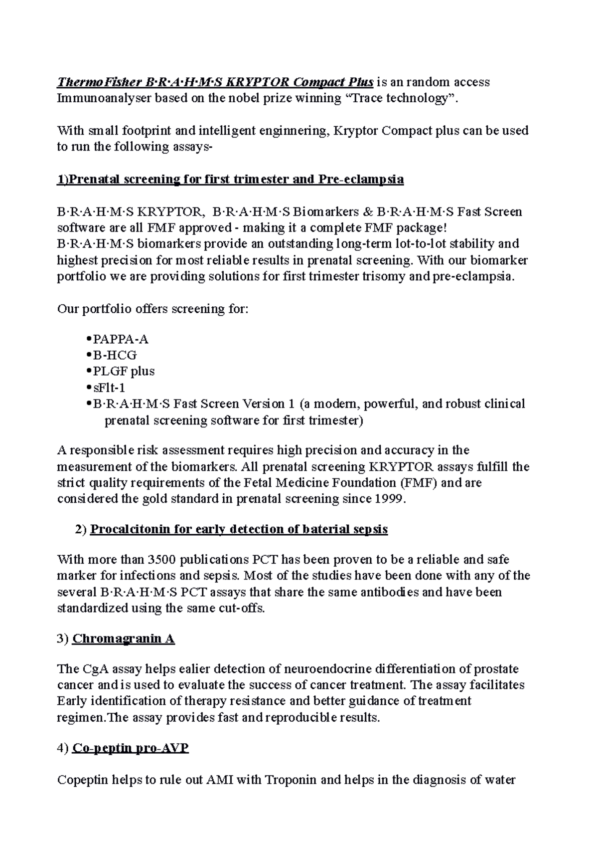 Kryptor Compact PLUS: Comprehensive Immunoanalyser Overview and Assays ...