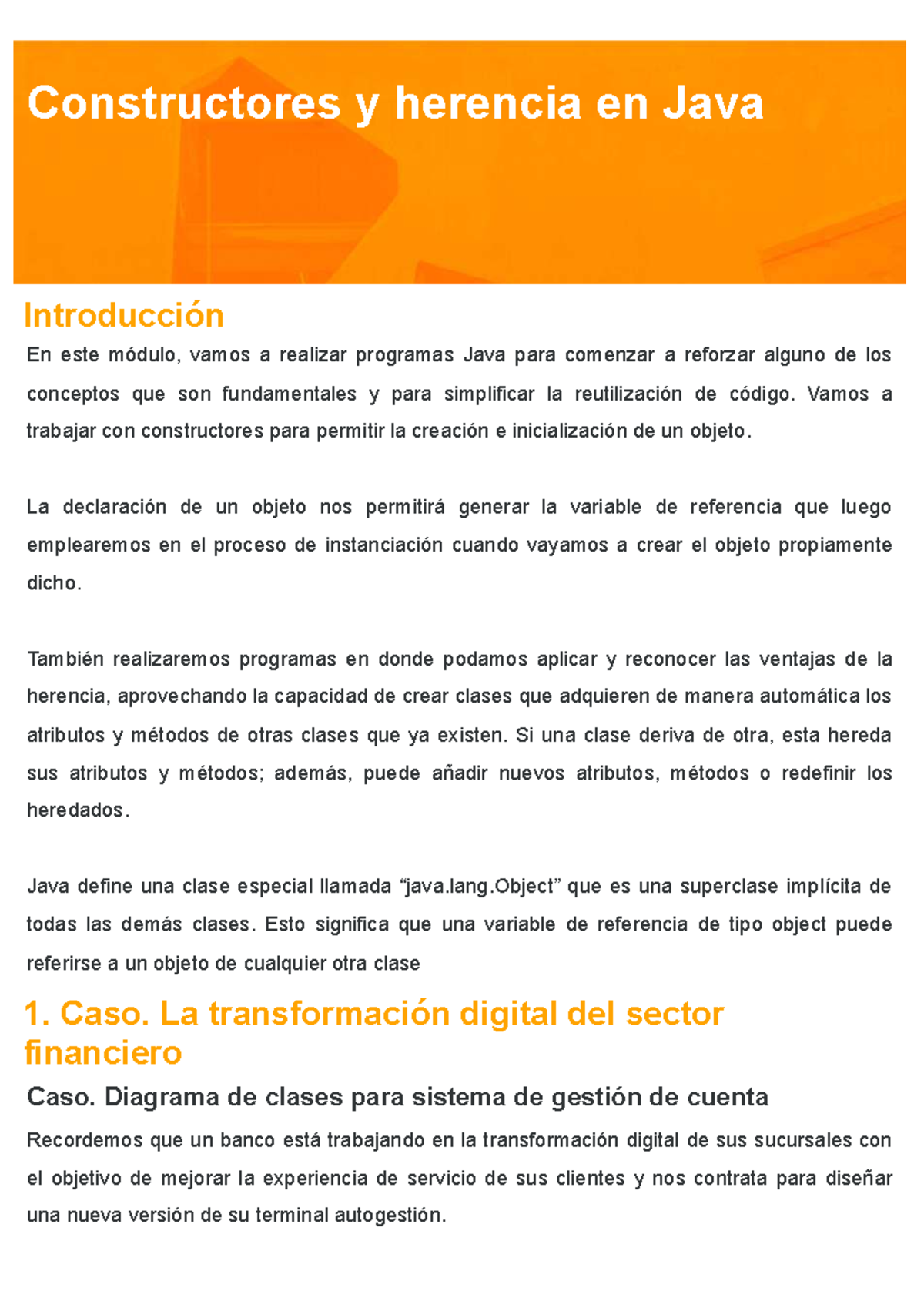 M3L2 - Constructores y Herencia en Java: Guía Completa - Studocu