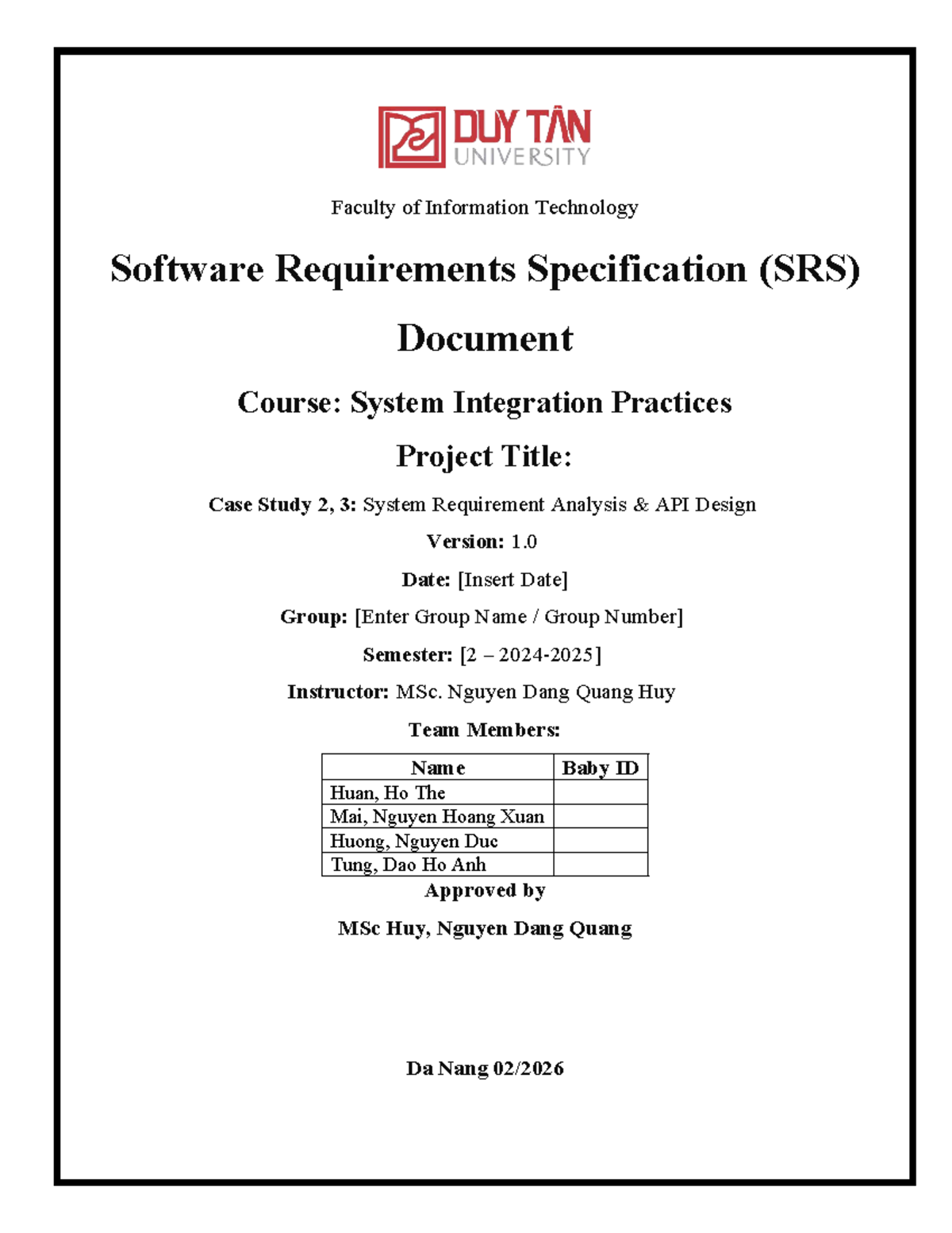 SRS Document for Payroll Module - System Integration Practices (SIP ...