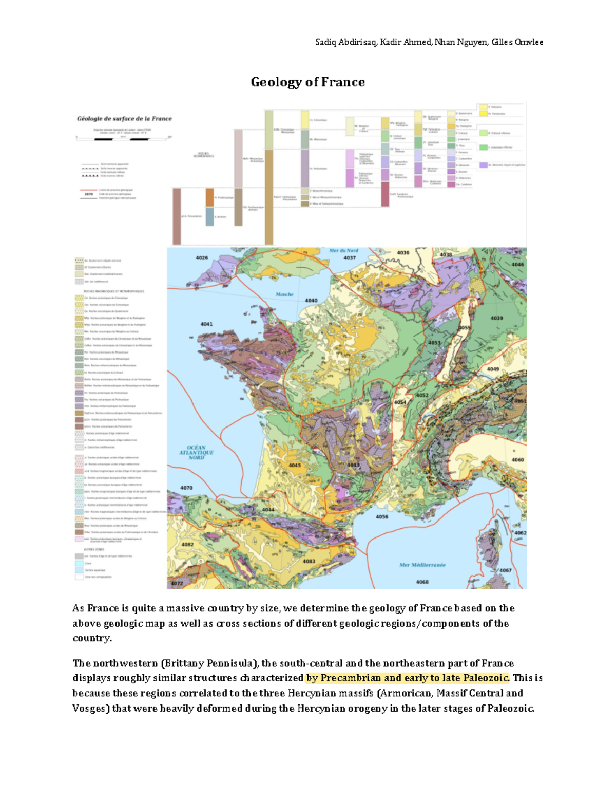 Geology of France: Analysis of Precambrian to Mesozoic Structures ...