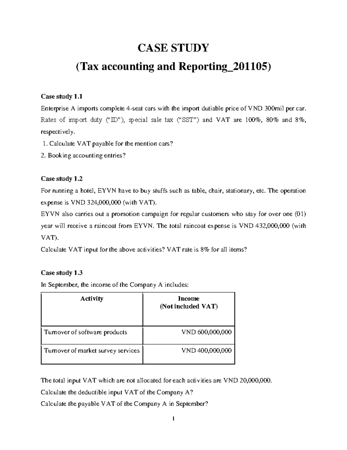 4. Case Study on Tax Accounting and Reporting - Chapters 1-4 (SV CLC ...