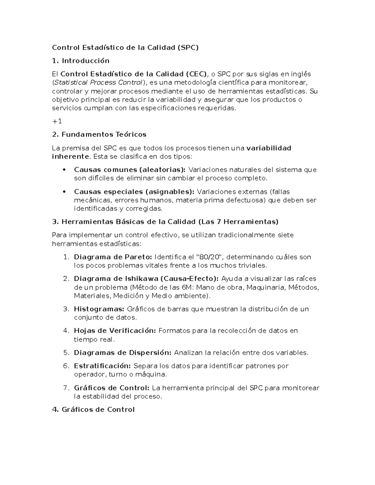 Control Estadístico de la Calidad (SPC): Fundamentos y Herramientas ...