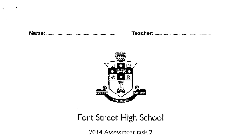 2014 Yr 11 Adv Math Assessment Task 2: Functions & Equations - Studocu