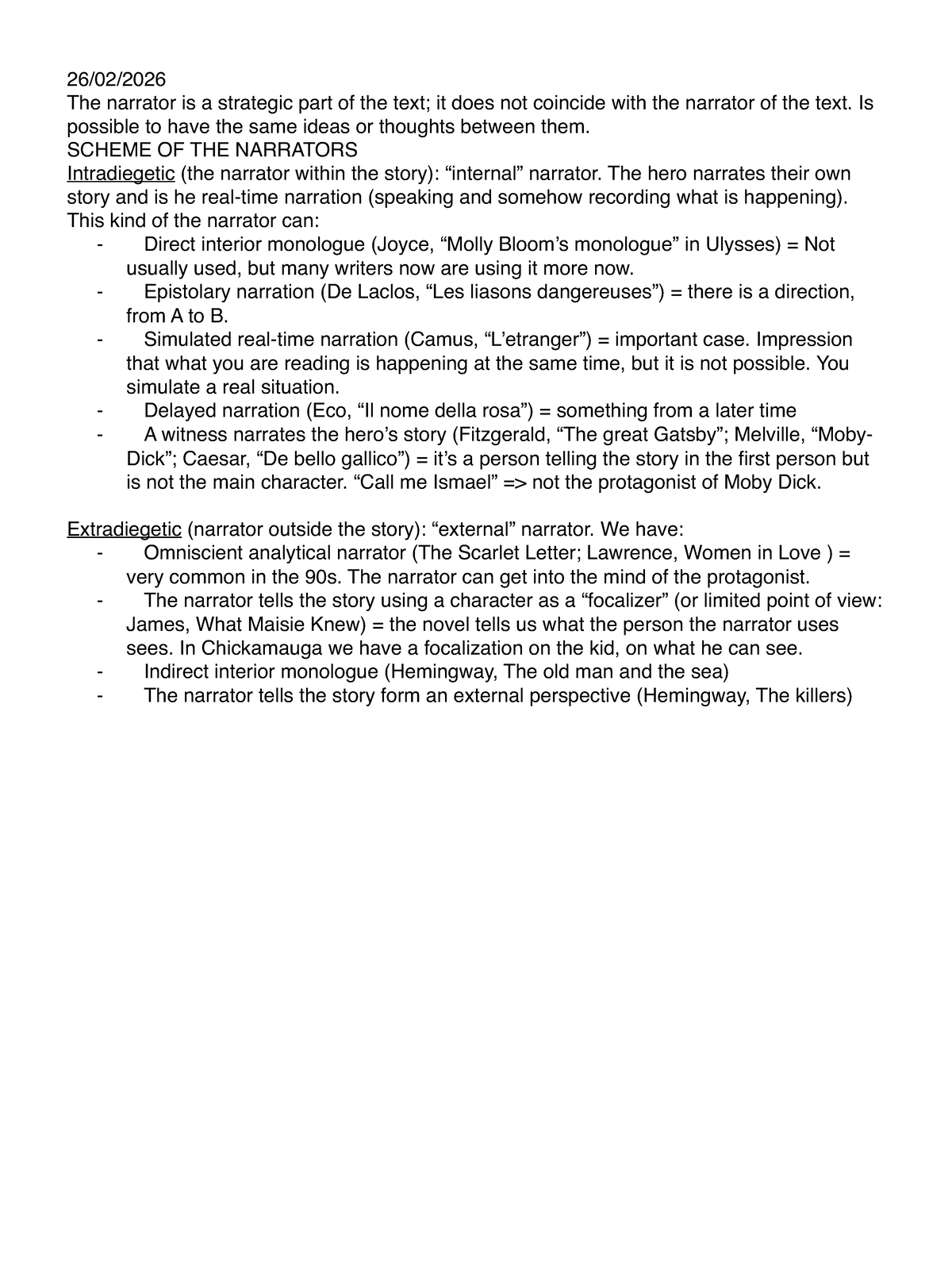Narrative Techniques and the Role of the Narrator in Literature (ENG ...