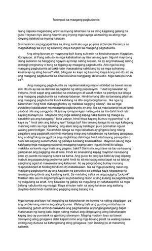 Lesson Plan sa Filipino: Pagkilala sa Mga Uri ng Panitikan - Studocu